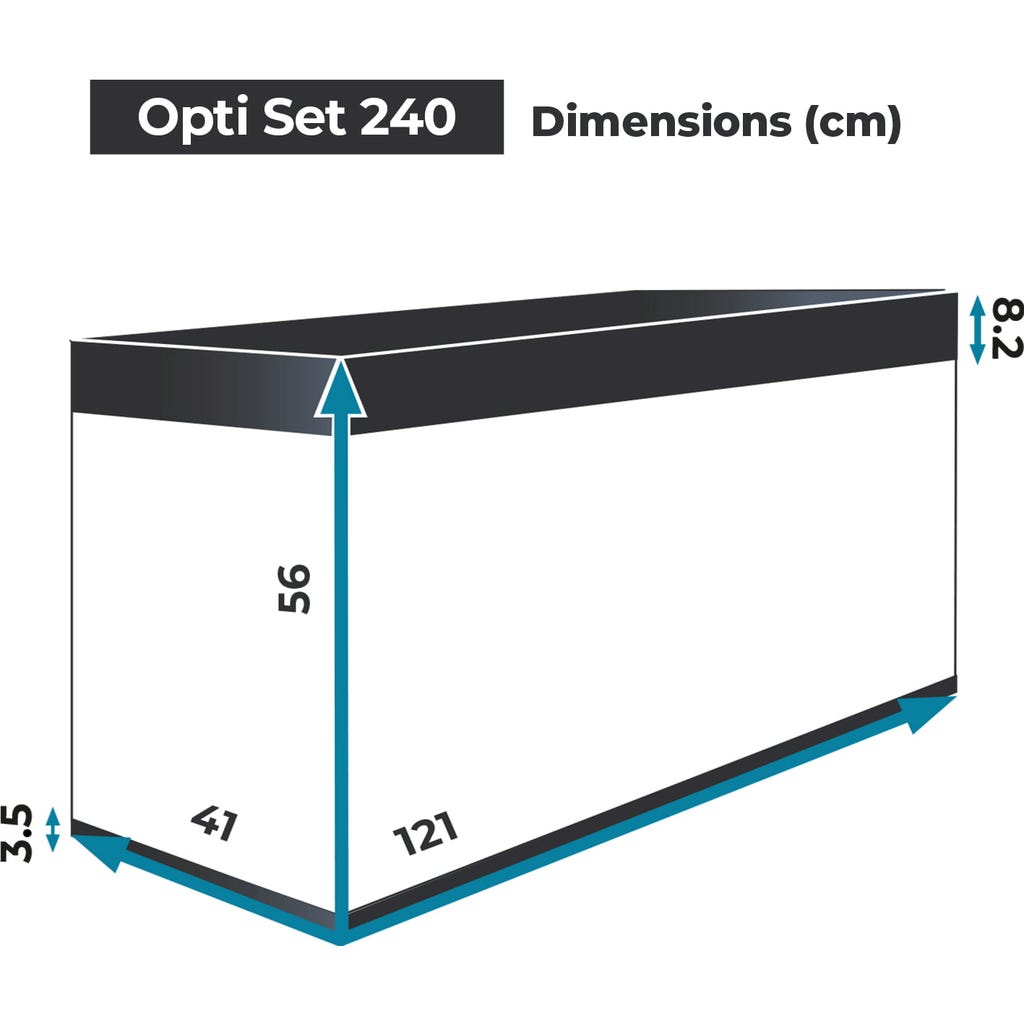 Aquael OPTISET 240 Weiß Kombination - Olibetta