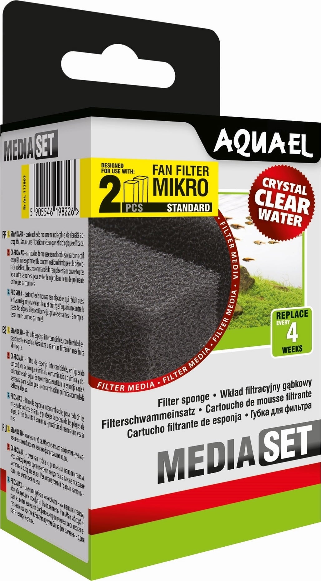 Aquael Filter Sponge STANDARD for FAN Plus Filters - Olibetta Online Shop